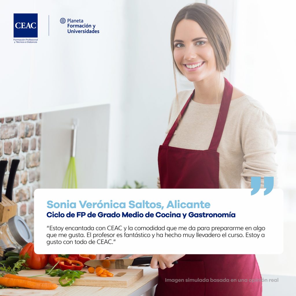 Opinión de Curso de Cocina y gastronomía - Opiniones CEAC